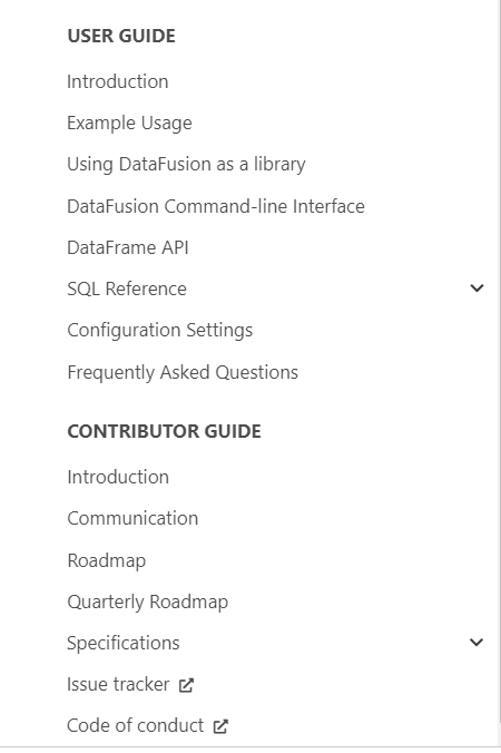 docs: proposal for consolidating docs into a Contributor Guide · Issue #3127 · apache/datafusion ...