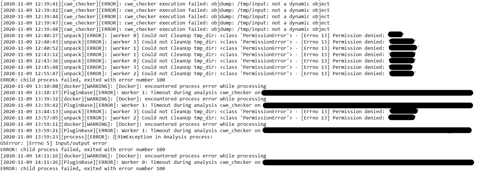 ERROR: child process failed exited with error number 100 · Issue #504 ...