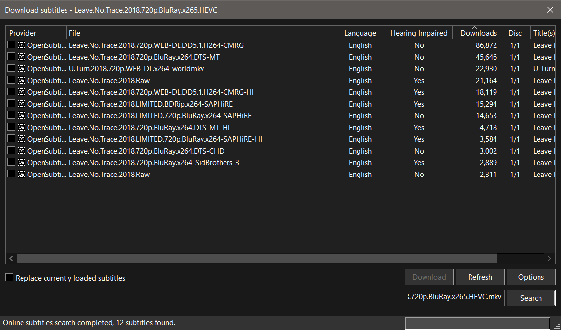 [BUG] online subtitle search error · Issue #597 · clsid2/mpc-hc · GitHub