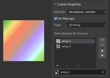 Texture Arrays - matyalatte/Blender-DDS-Addon GitHub Wiki