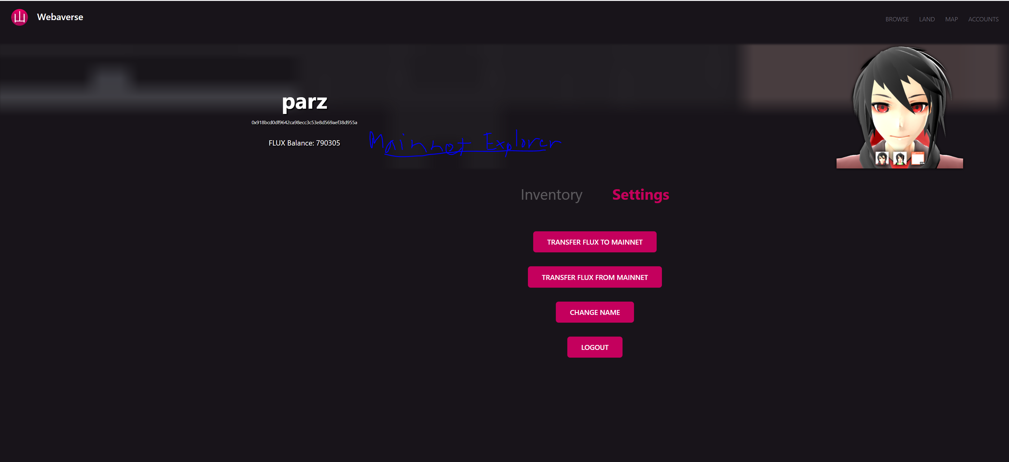 FE: no way to see mainnet funds · Issue #658 · webaverse/app · GitHub