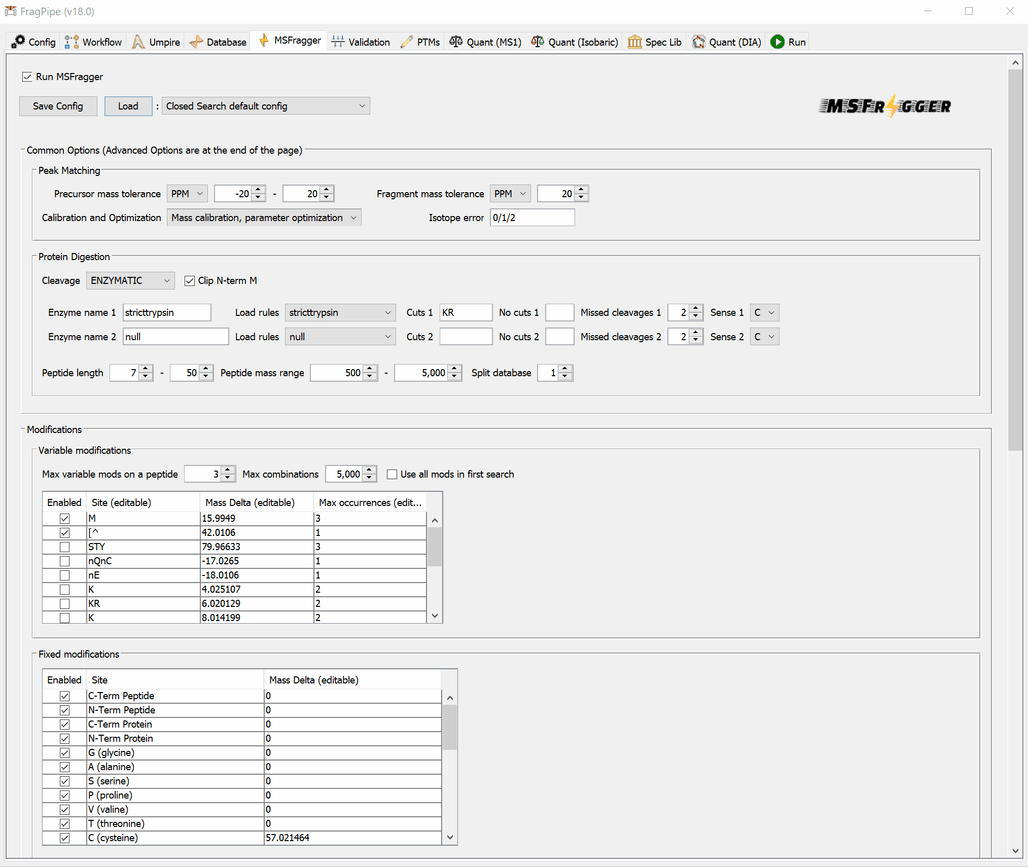 Error in variable modifications table · Issue #864 · Nesvilab/FragPipe · GitHub