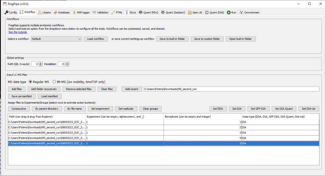 Cannot load spectral library error towards the end of the run. · Issue #1254 · Nesvilab/FragPipe ...