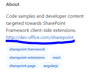 URL mentioned on the page is not working · Issue #323 · pnp/sp-dev-fx-extensions · GitHub