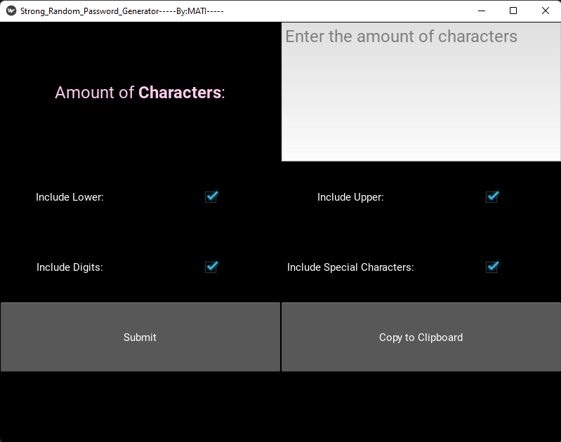 Github Mati Calizpython Password Generator Kivy Password Generator Made With Python And Kivy