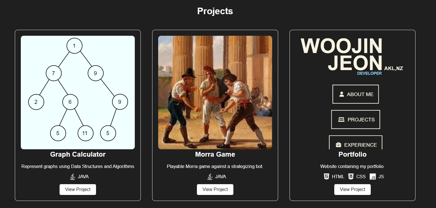 GitHub - Woojinnz/portfolio: Website containing my portfolio. HTML/CSS/JavaScript