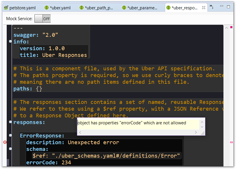 Better validation message for unexpected object type for $ref properties · Issue #354 · RepreZen ...