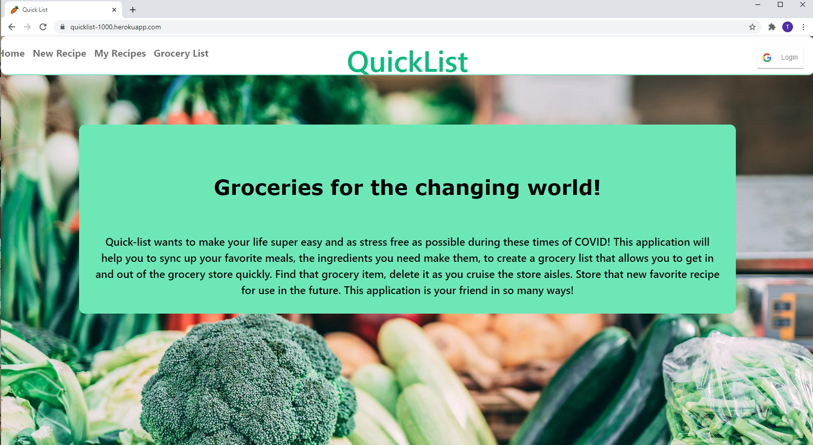 GitHub - wyoung60/quicklist: Full stack application that allows users ...