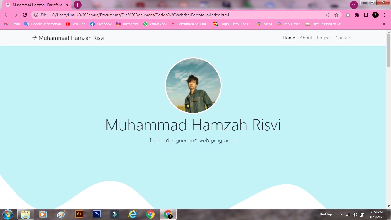 GitHub - Hamzah-27/portfolio: this my work after learn in youtube, Web ...