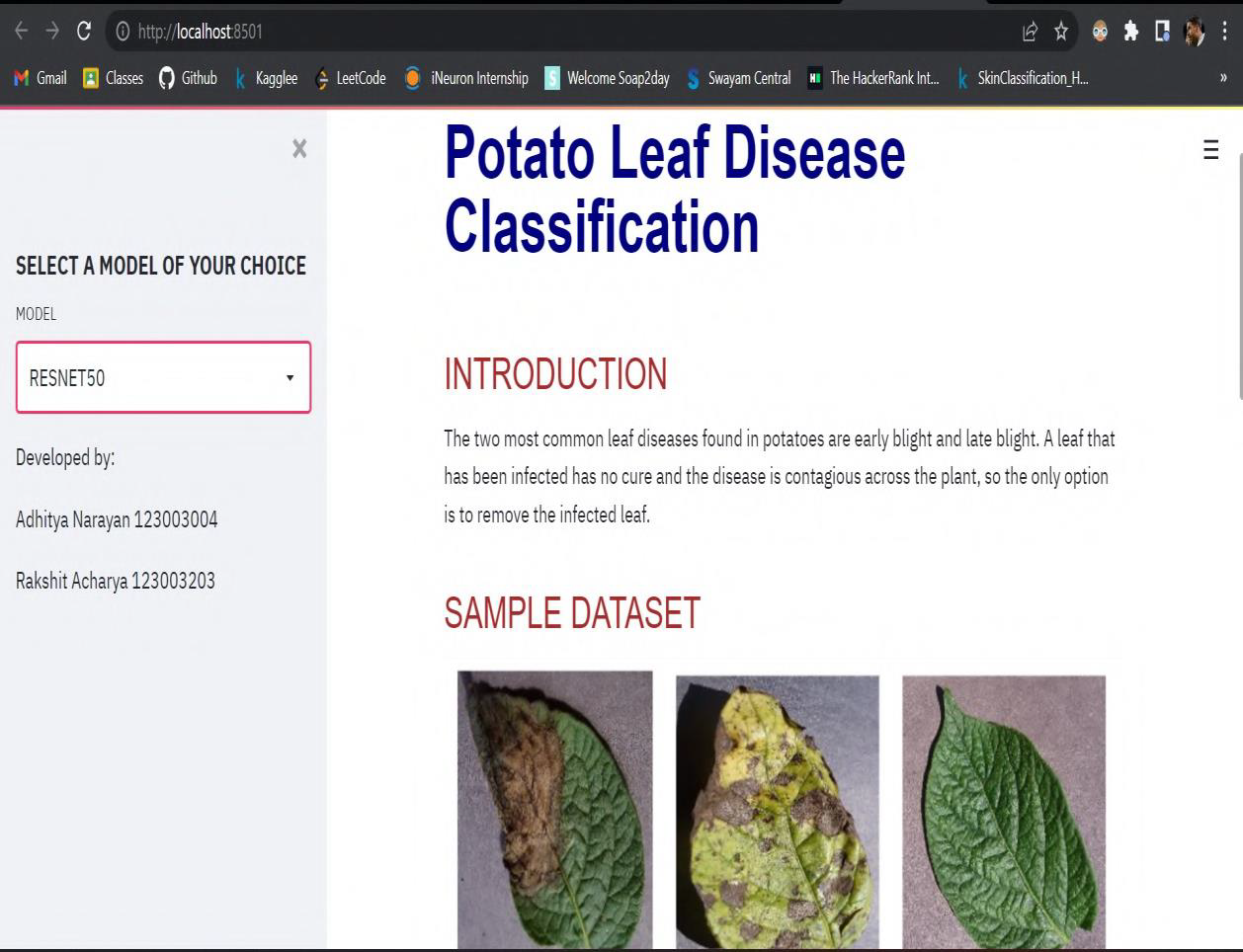 GitHub - RakshitAcharya/Potato-Leaf-Disease-Classification: Mini ...