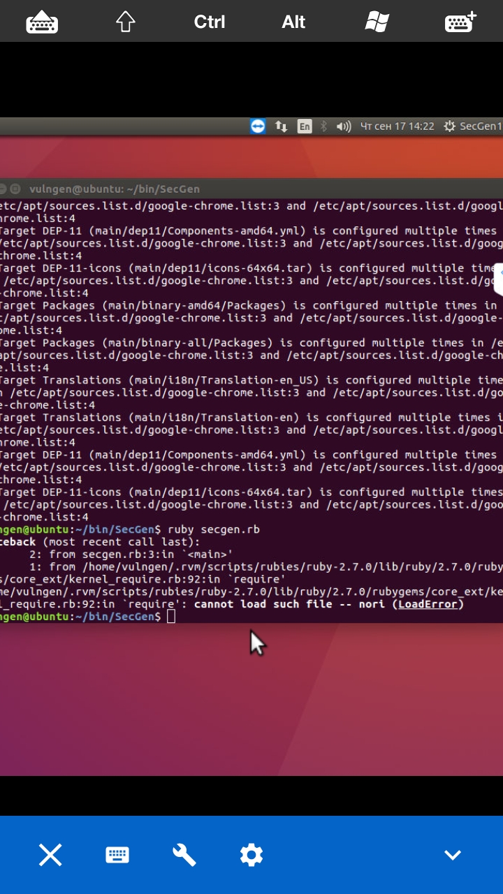 Basic build error - · Issue #178 · cliffe/SecGen · GitHub