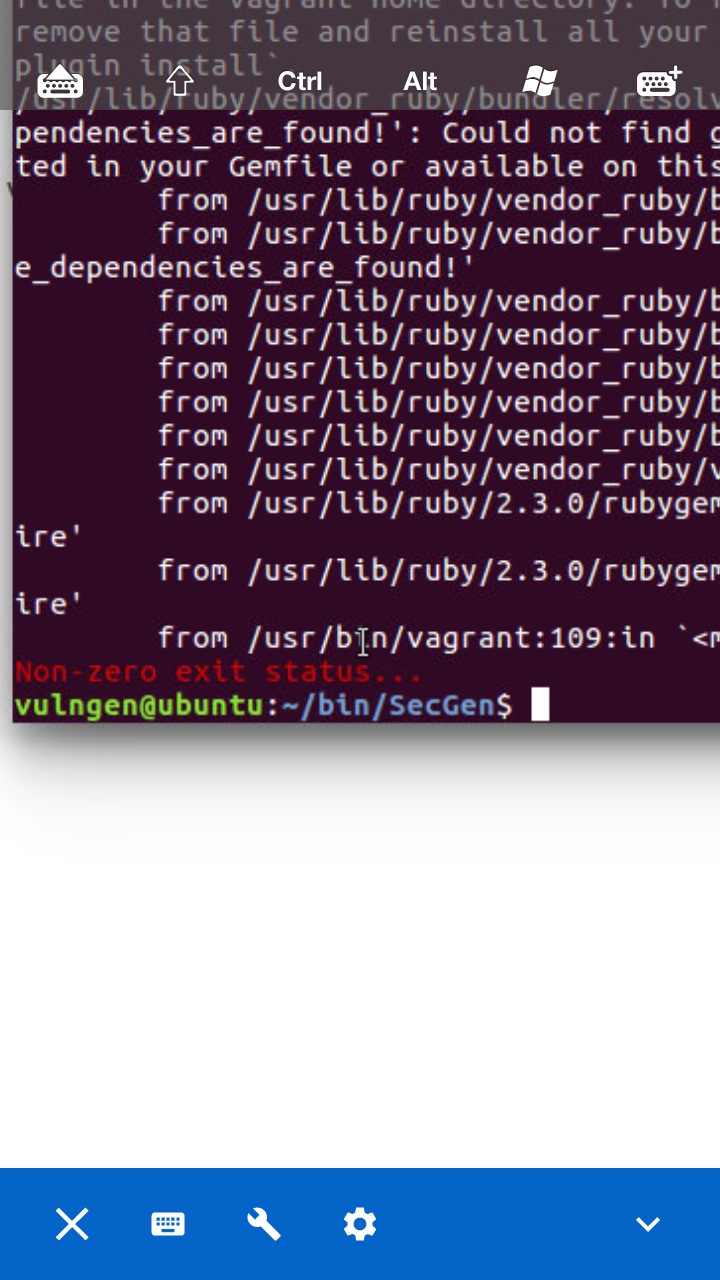 Non - zero exit status · Issue #181 · cliffe/SecGen · GitHub