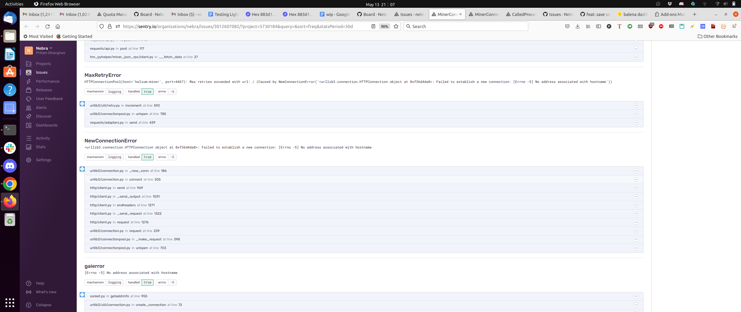 MinerConnectionError: Unable to connect to miner http://helium-miner ...