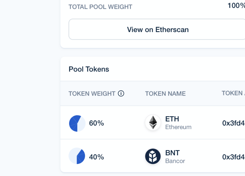 Data - pool page - changed UI for 3 and more tokens · Issue #77 · bancorprotocol/webapp · GitHub