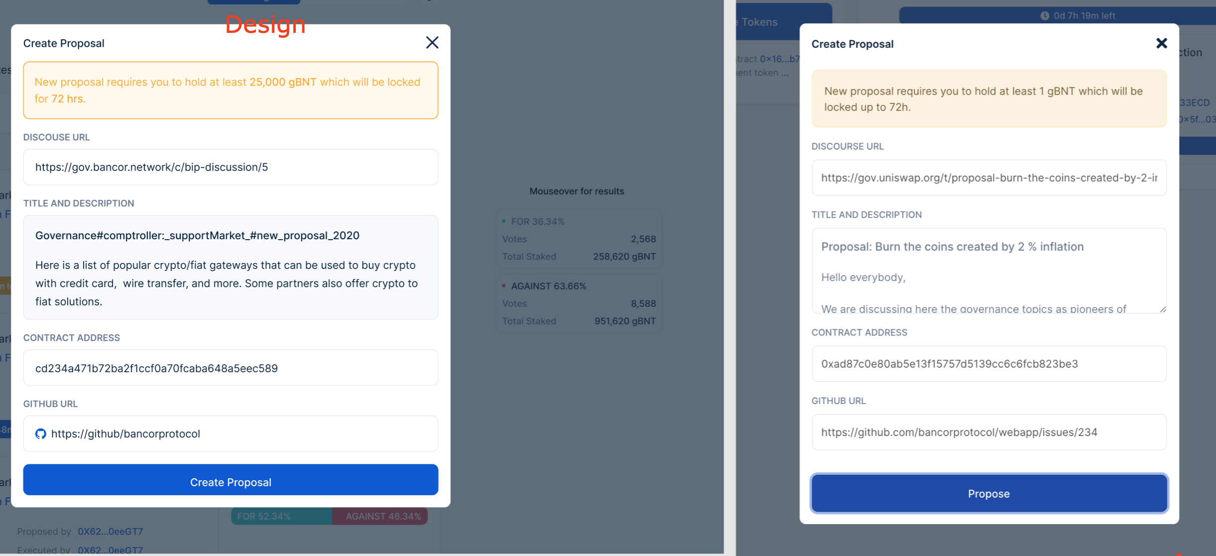 Governance UI fixes · Issue #268 · bancorprotocol/webapp · GitHub