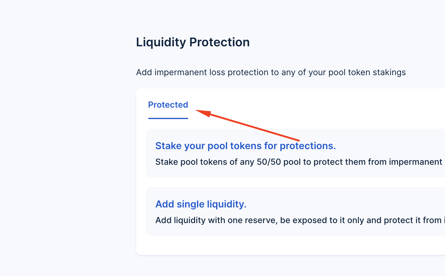 Menu & Protection screens UI improvements · Issue #253 · bancorprotocol/webapp · GitHub