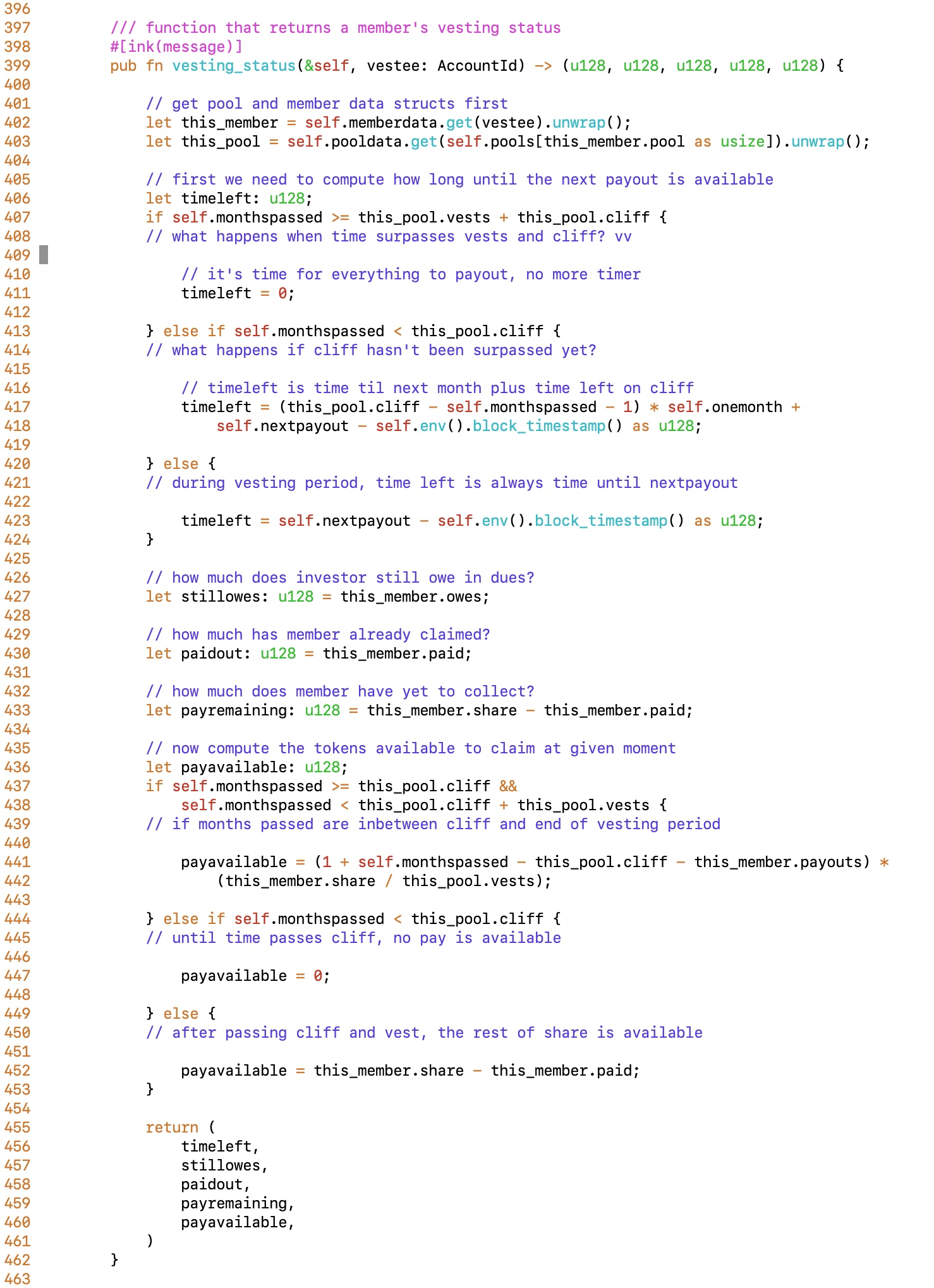 Implement ERC20 vestingStatus() function · Issue #155 · interlock-network/interlock ...