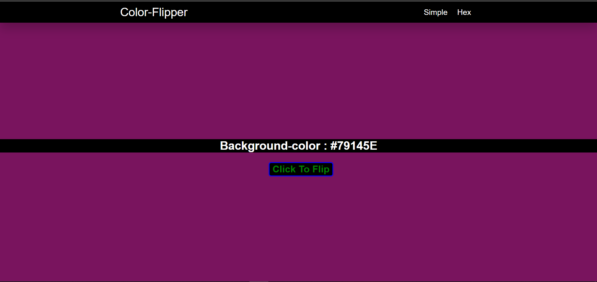 GitHub - Bs2001-ban/Color-Flipper-A-vanilla-JS-project-