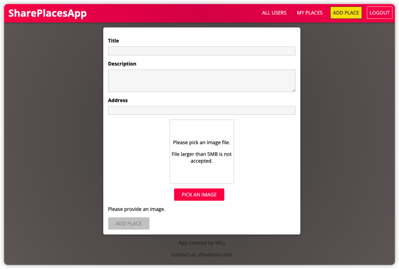 GitHub - Luca-Hu/sharePlacesApp-Frontend
