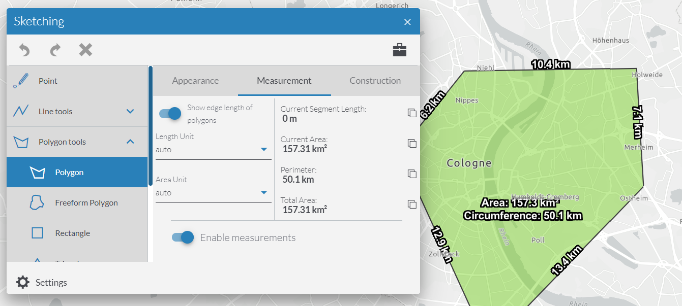 change label for area and circumference · Issue #51 · conterra/mapapps ...