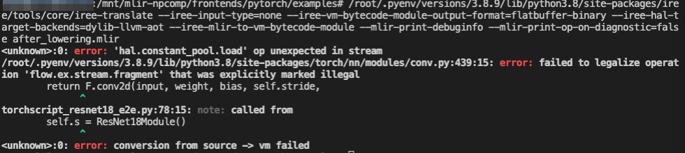 iree-translate failure when compiling npcomp lowered Resnet18 model · Issue #6790 · iree-org ...