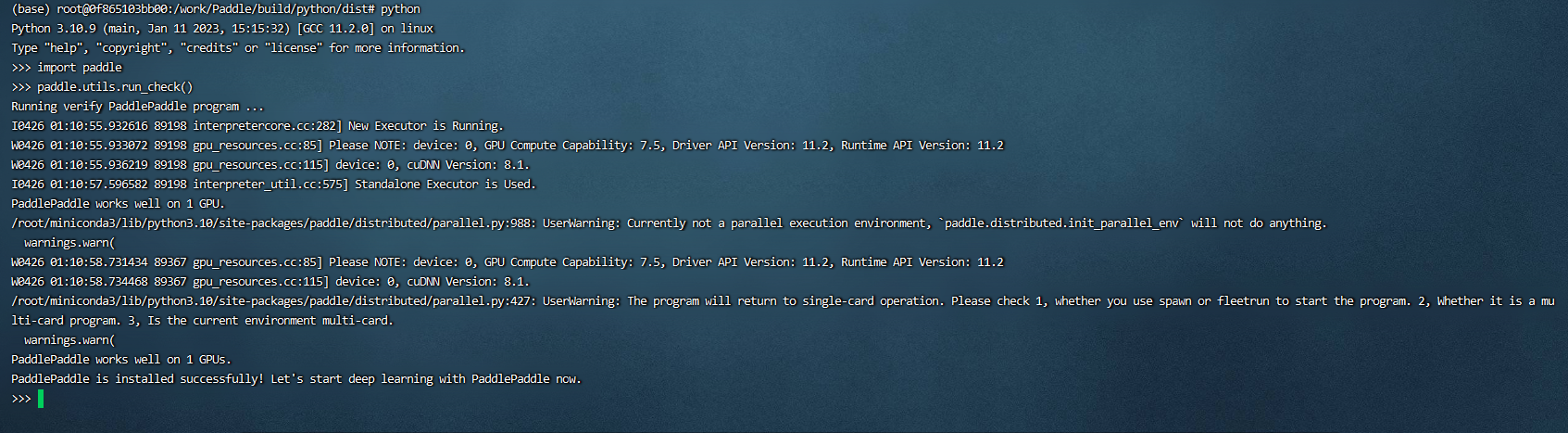Arm下编译paddle，验证时出现一些警告，正常吗 · Issue #53347 · PaddlePaddle/Paddle · GitHub
