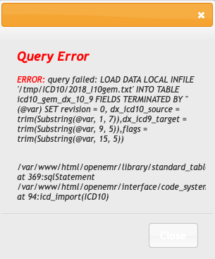 ICD not working · Issue #2479 · openemr/openemr · GitHub