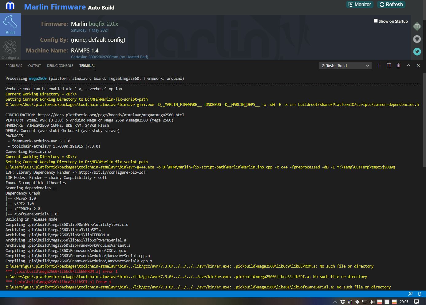 Bug Build Fails Because Python Looks For Buildflagspy In The Wrong