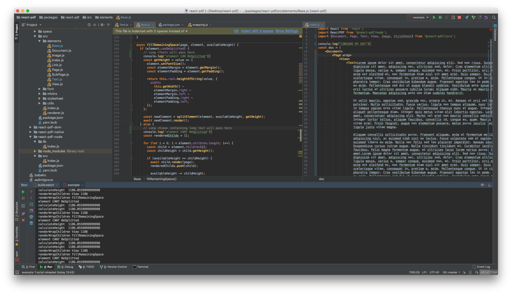 Wrap won't work when text is higher than the page · Issue #246 · diegomura/react-pdf · GitHub
