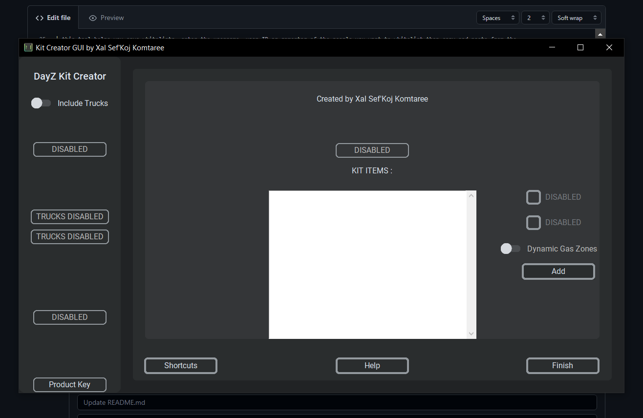 GitHub - no1638/paidkitcreator: Paid kit creator for DayZ executable file