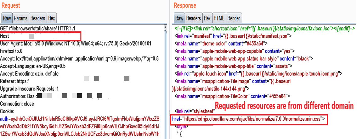 Cross-Domain Referrer leakage · Issue #1059 · filebrowser/filebrowser · GitHub