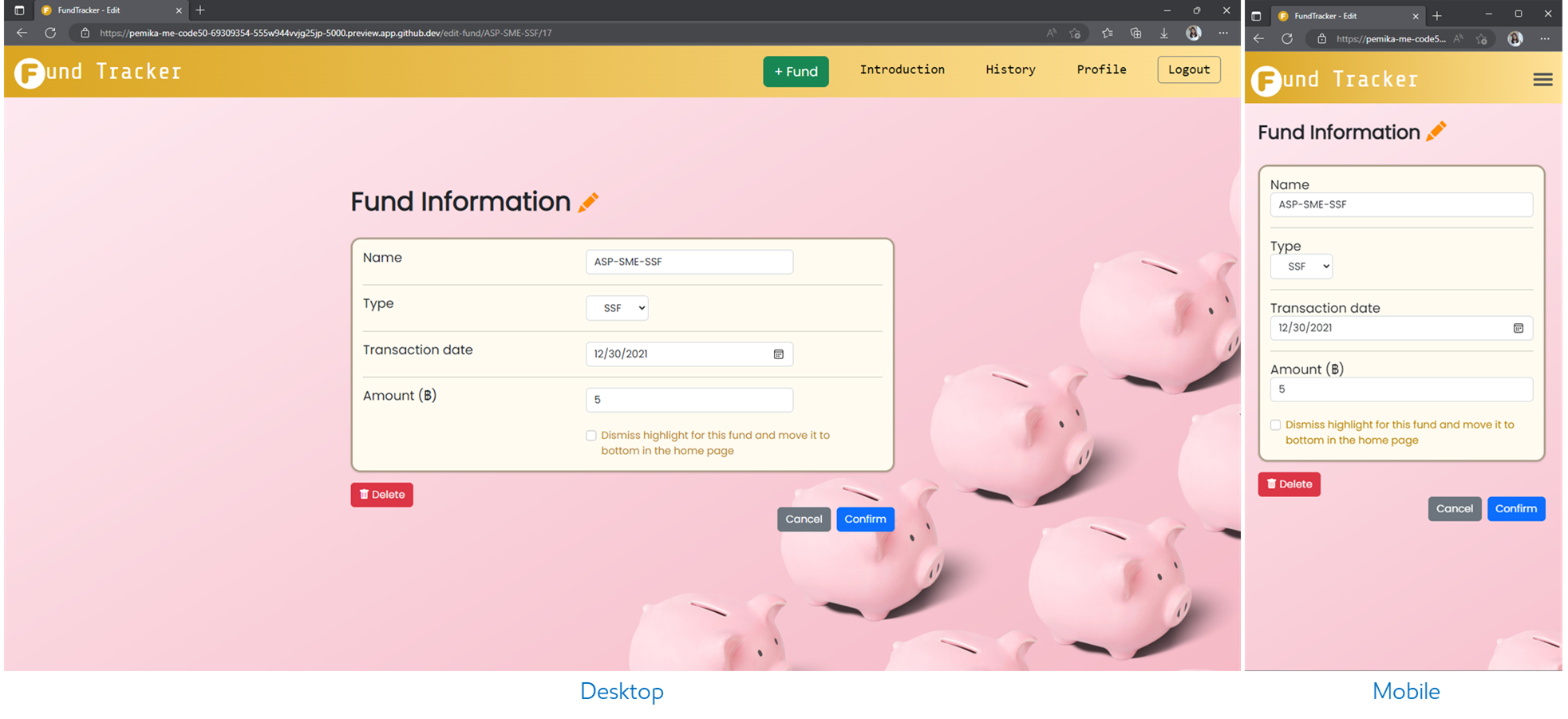 GitHub - pemika-me/Fund_Tracker: CS50x Final Project