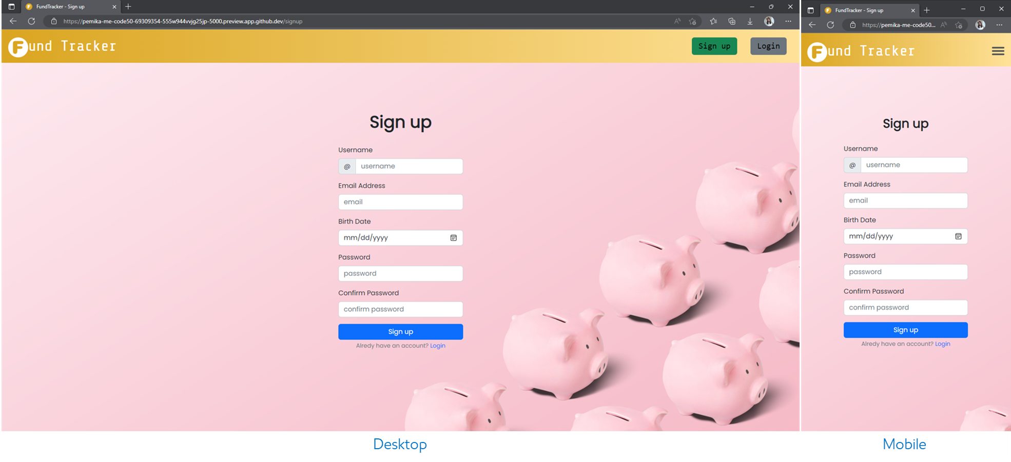 GitHub - pemika-me/Fund_Tracker: CS50x Final Project