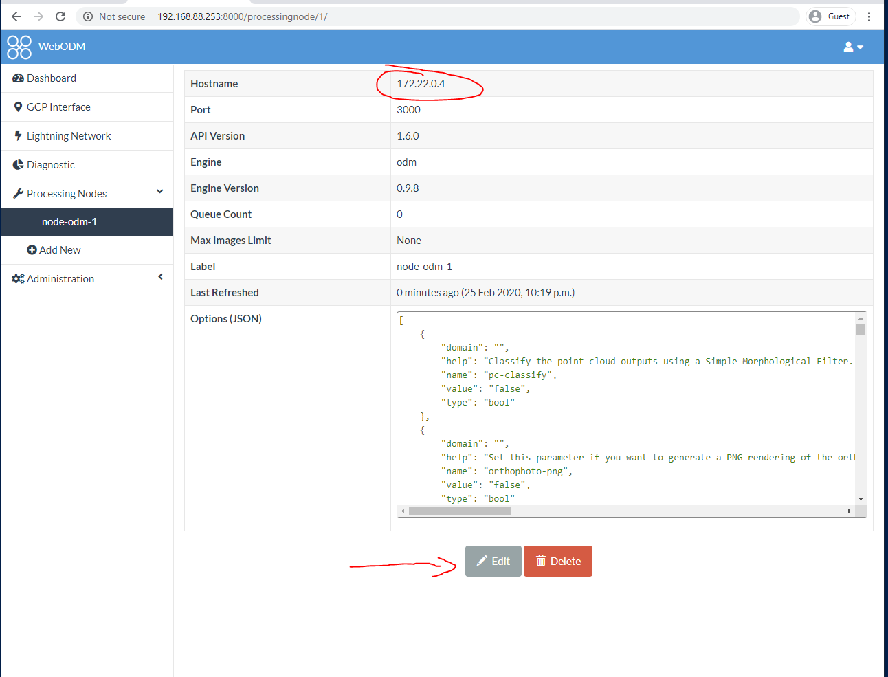 problem with WebODM node-odm-1 seems to be offline · Issue #823 · OpenDroneMap/WebODM · GitHub
