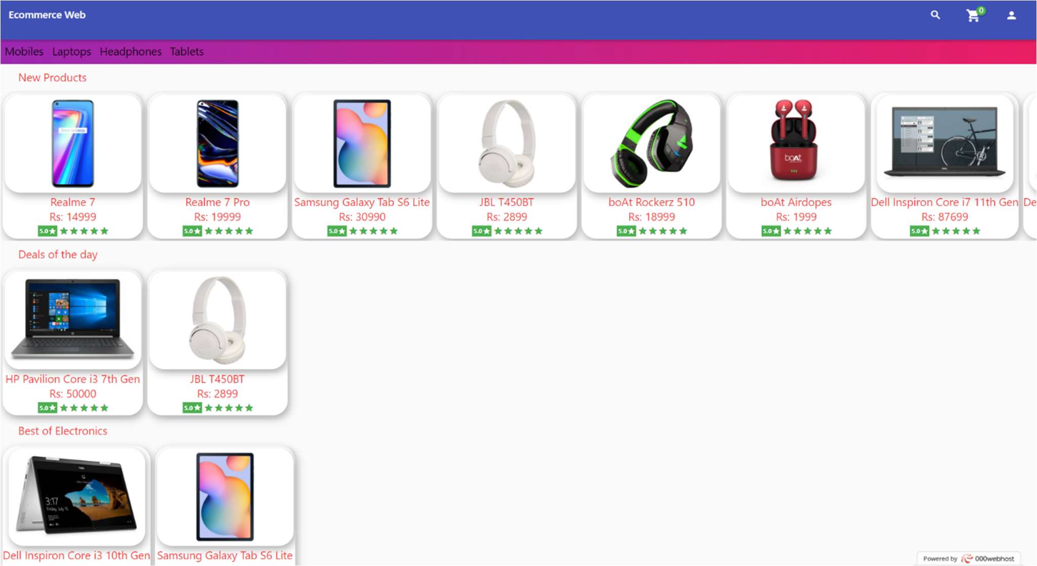 GitHub - vinod-metha06/Ecommerce-Web: Ecommerce Website built using Flutter