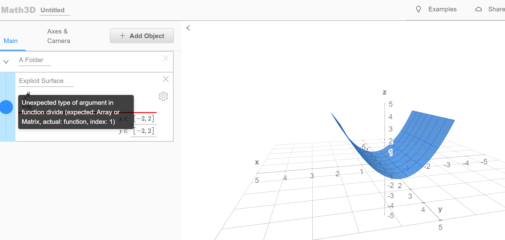 logarithm function not supported! · Issue #263 · ChristopherChudzicki/math3d-react · GitHub