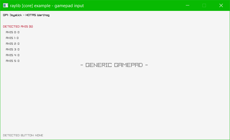 [core] Gamepad axis and buttons not recognized · Issue #3356 · raysan5/raylib · GitHub
