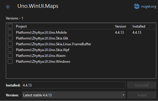 Uno.WinUI.Maps installing problems · unoplatform uno · Discussion #9429 · GitHub