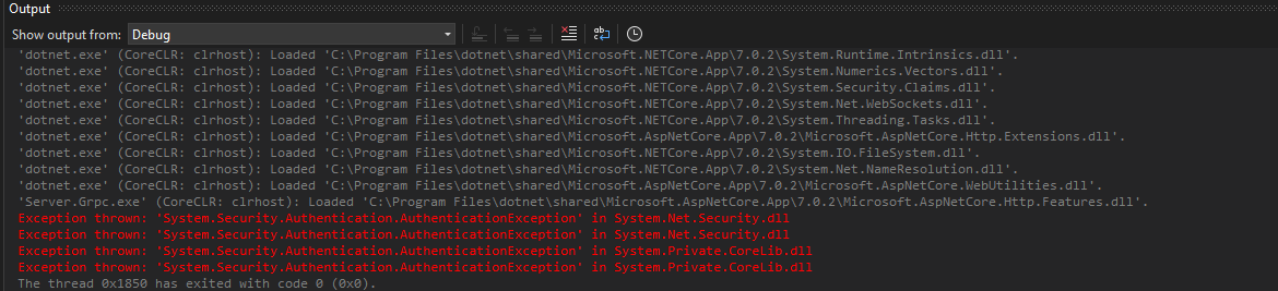 [WASM] Grpc AuthenticationException · unoplatform uno · Discussion #11407 · GitHub