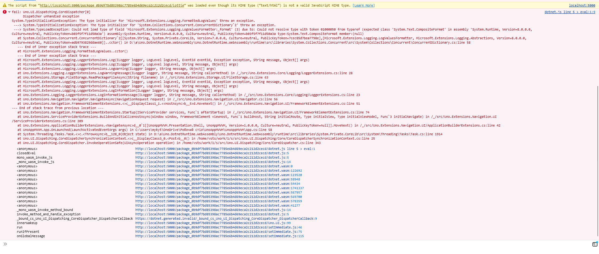 [WASM] [net-8] Navigation does not work · unoplatform uno · Discussion #13030 · GitHub