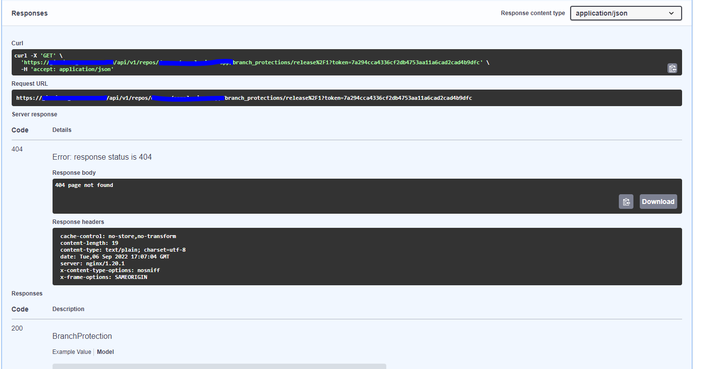 Gitea Api Cant Handle Slash On Method Git Url Api V1 Repos
