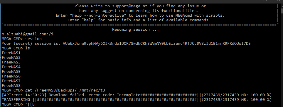 MEGAcmd API error & Fingerprint Mismatch · Issue #470 · meganz/MEGAcmd · GitHub