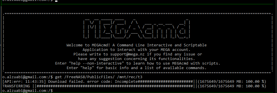MEGAcmd API error & Fingerprint Mismatch · Issue #470 · meganz/MEGAcmd · GitHub