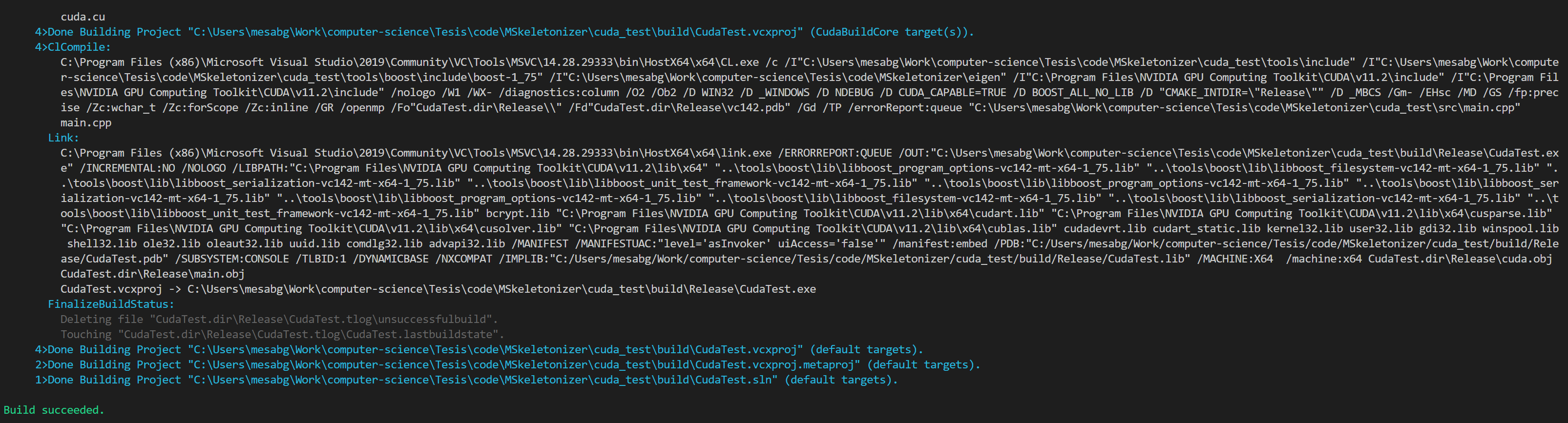 NVCC Compiler for CUDA not working as expected · Issue #1722 · libigl/libigl · GitHub