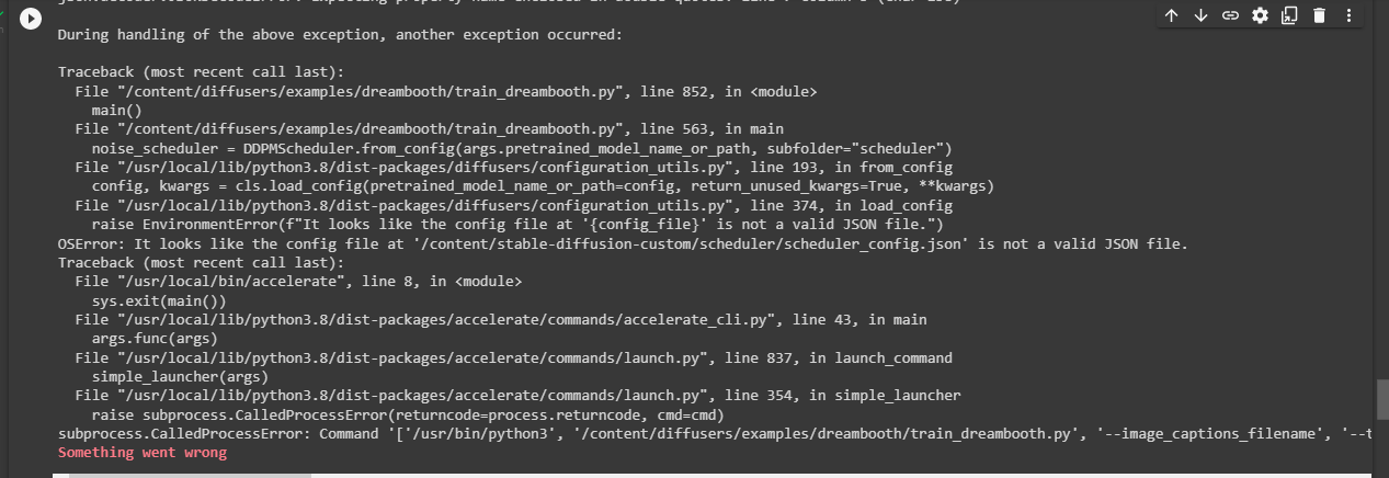 Training gives error when starts · Issue #1145 · TheLastBen/fast-stable-diffusion · GitHub