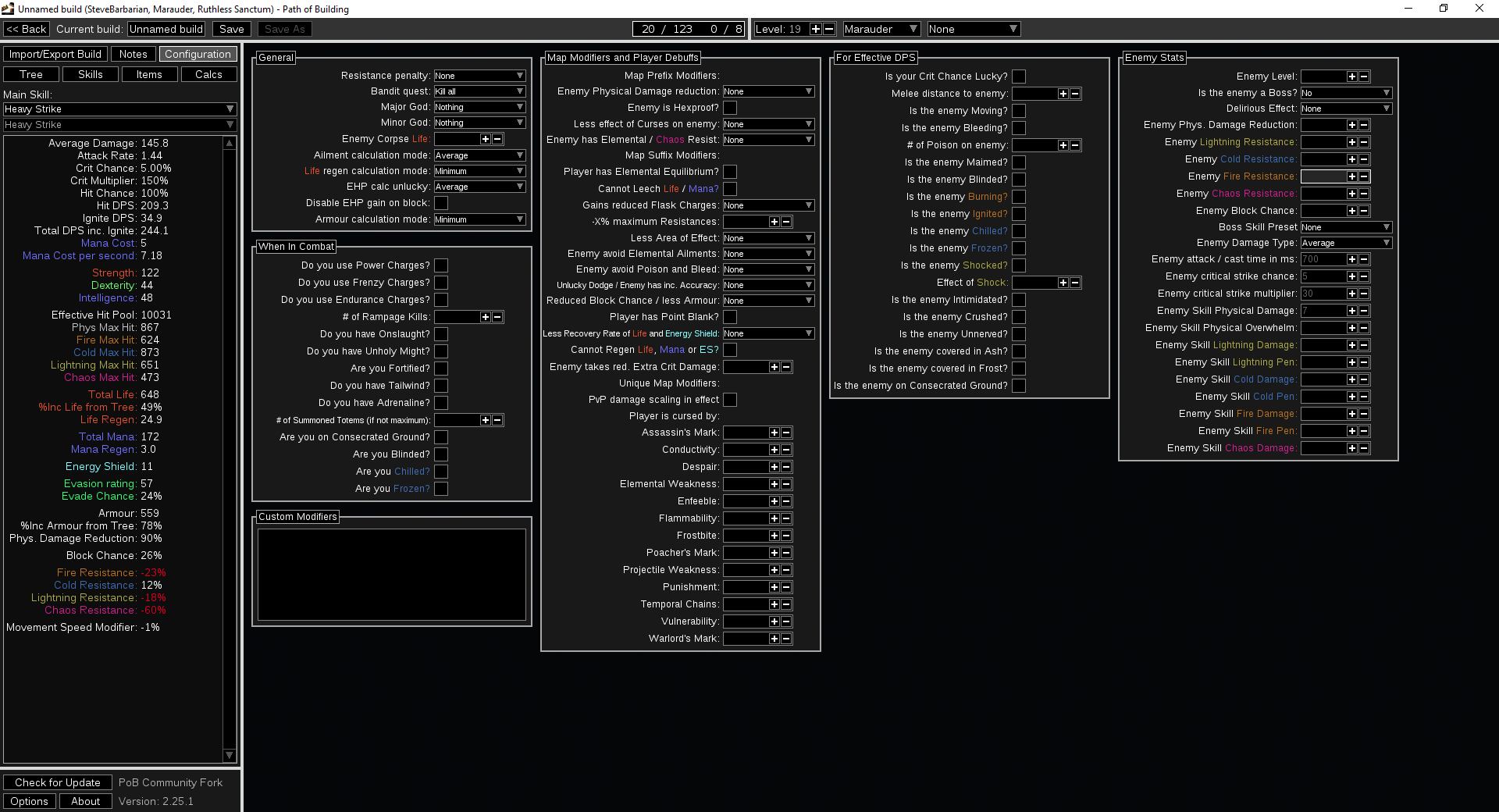 Importing a low level character: wrong resistance shown · Issue #5587 ...