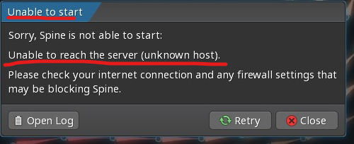 Spine doesn't start without internet, so we cannot work · Issue #660 · EsotericSoftware/spine ...