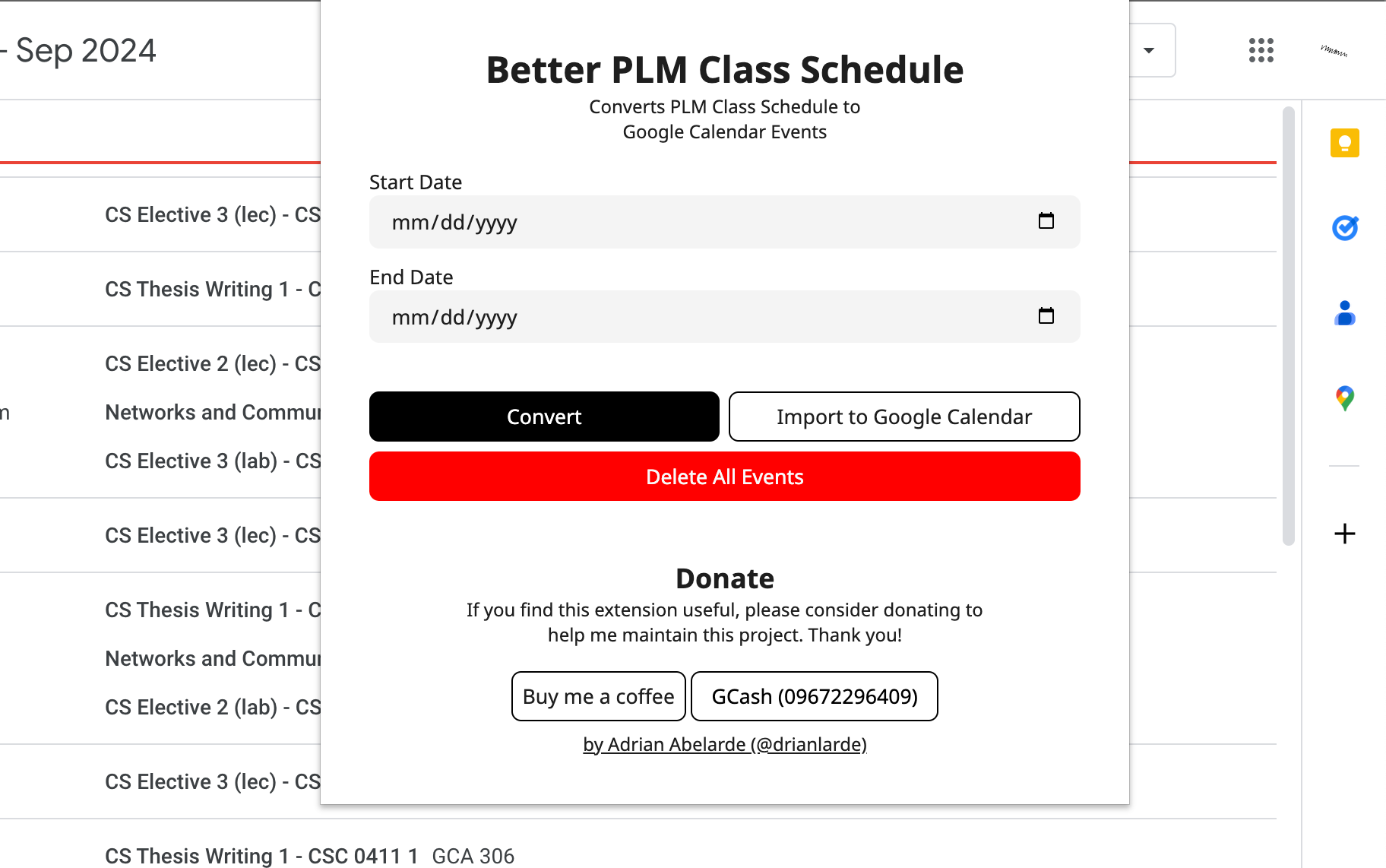 GitHub - drianlarde/plm-crs-better-scheduler: Better PLM Class Schedule is a web extension that ...