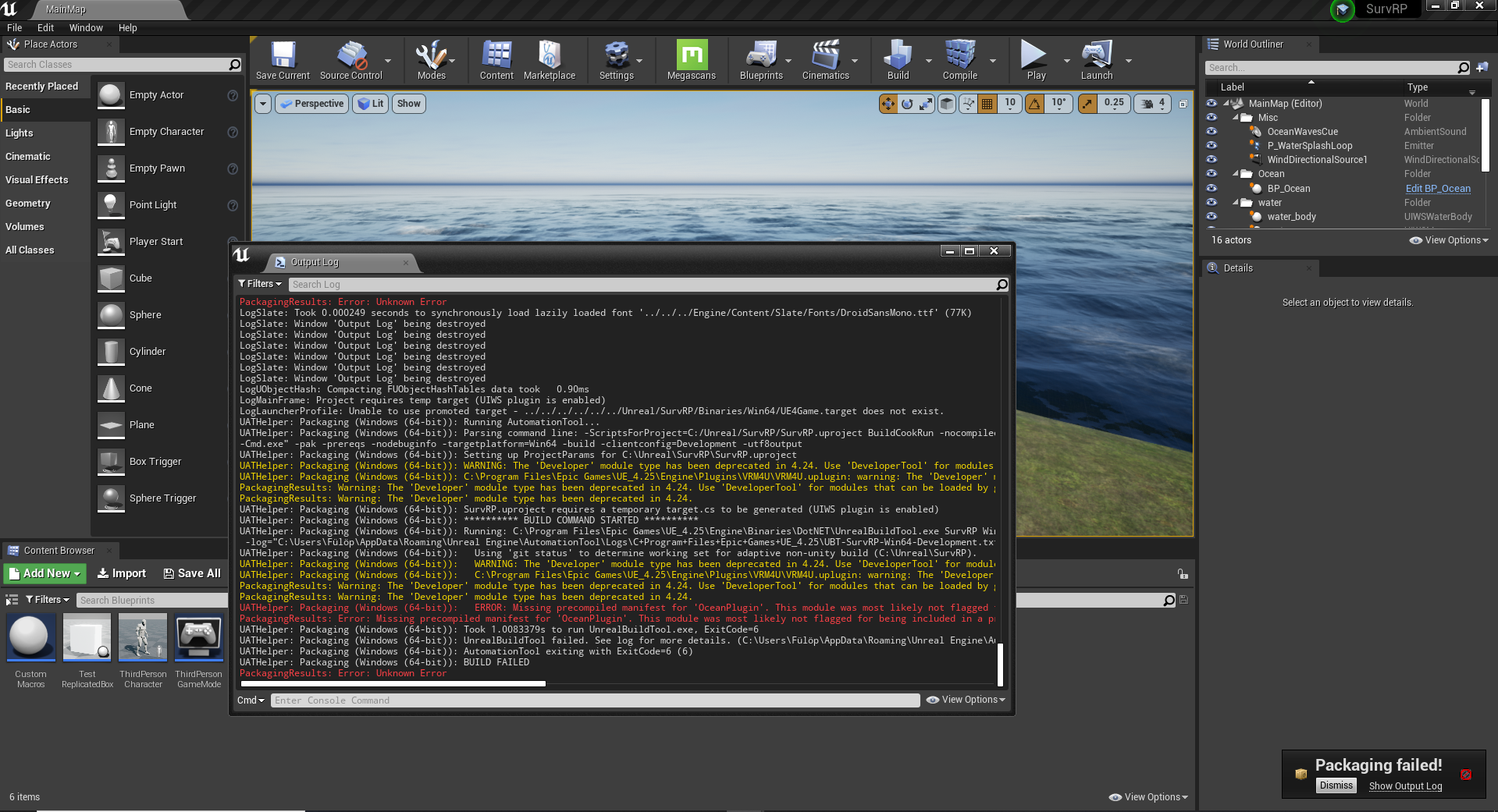 ERROR: Missing precompiled manifest for 'OceanPlugin' · Issue #140 · UE4-OceanProject ...