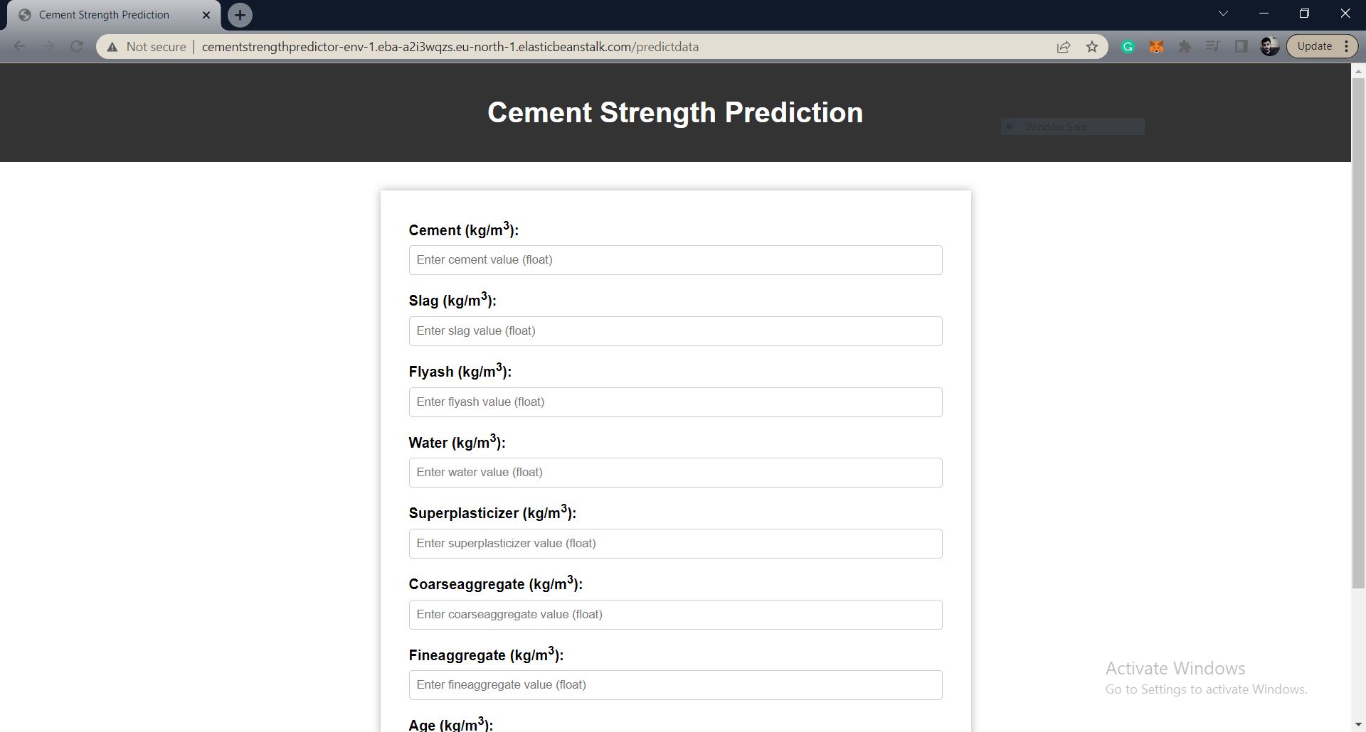 GitHub - yashraj-22/Cement-Strength-Prediction